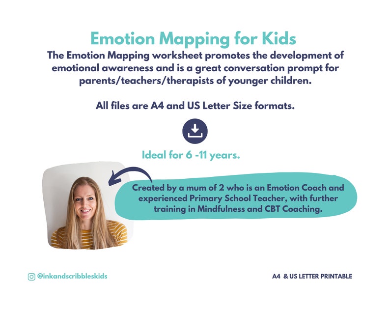 Emotions Worksheet for Kids Understanding Emotions and Feelings Emotion ...