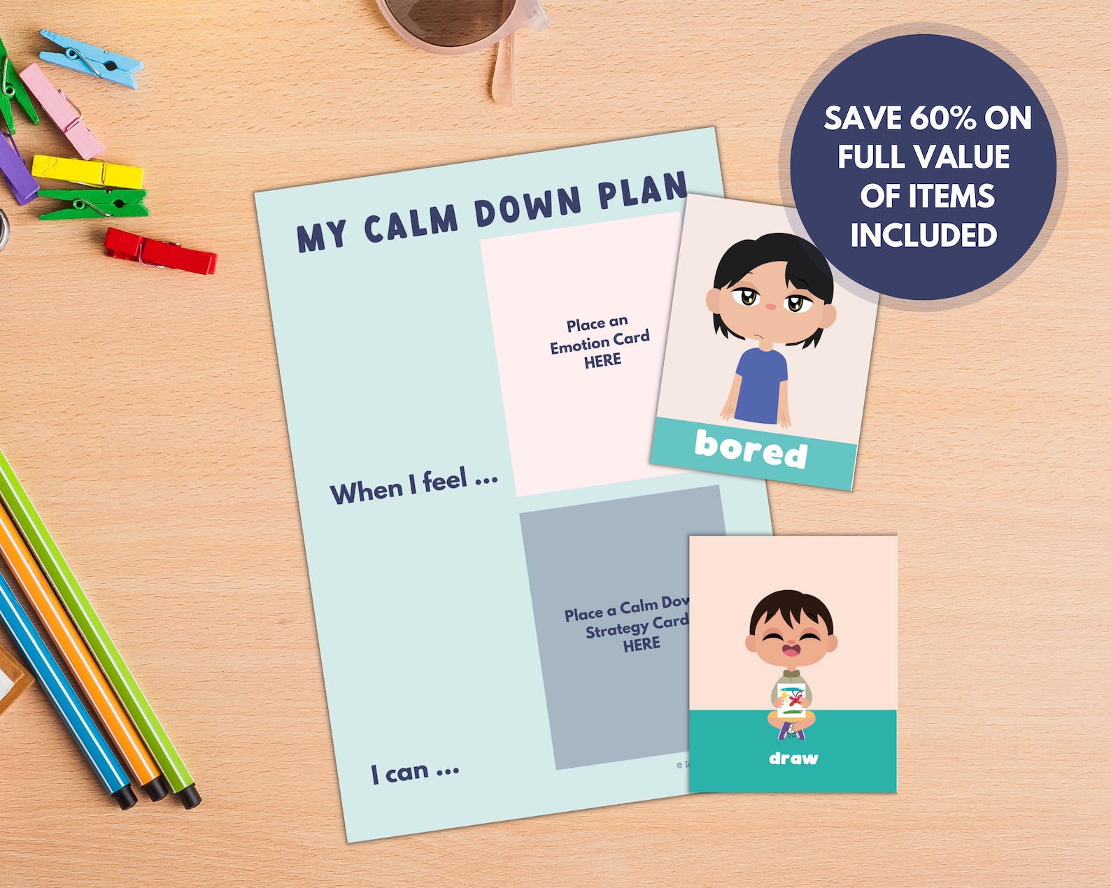 Calm Down Corner Toolkit Bundle for Kids Time in Cool Down - Etsy