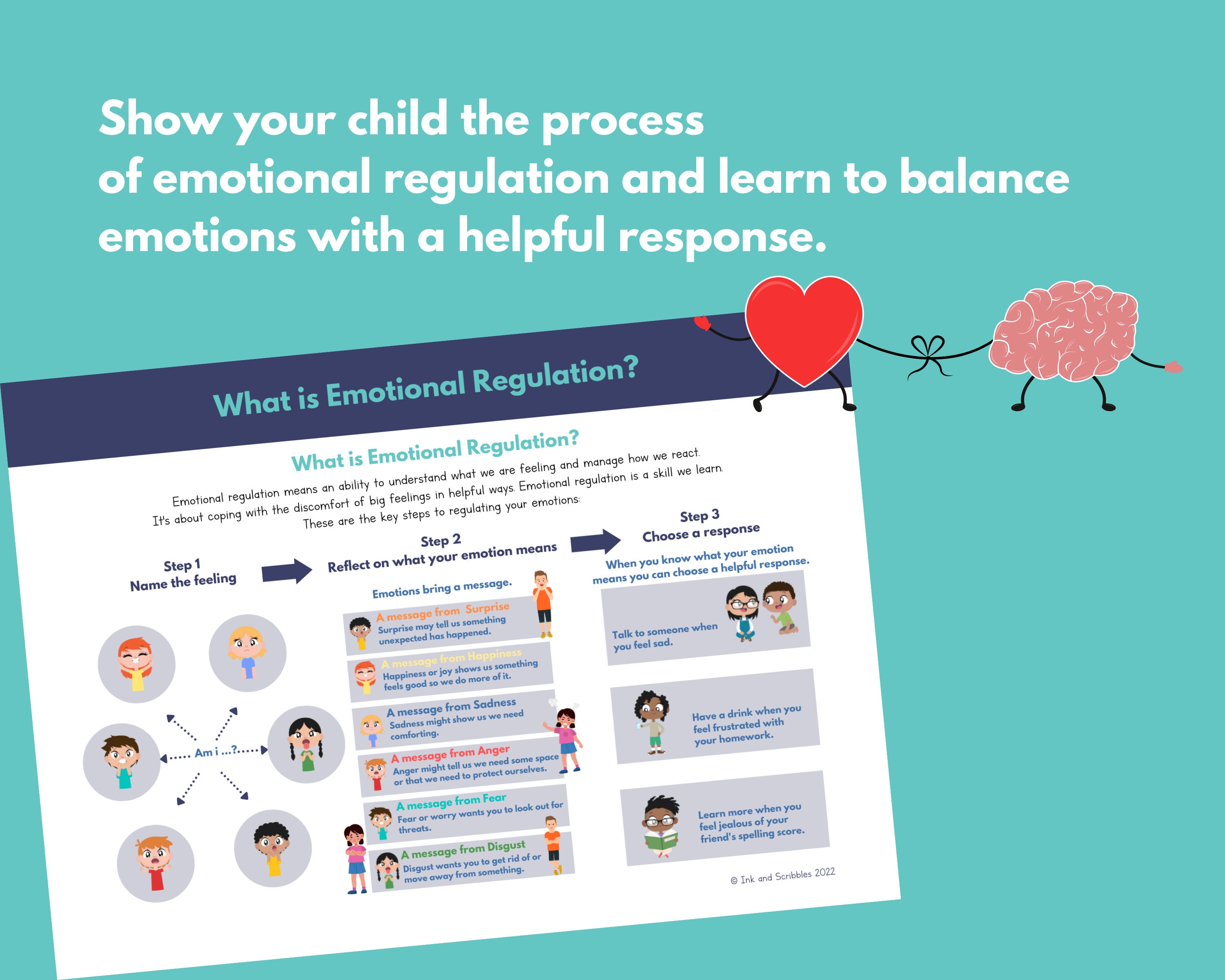 Emotional Regulation for Kids: Coping Skills Handout (PDF) - Etsy