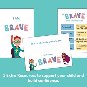 Resilience Worksheets, Overcome Fear for Kids, Confidence PRINTABLE ...