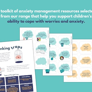 Anxiety Management for Kids PRINTABLE Bundle for Professional Use by ...