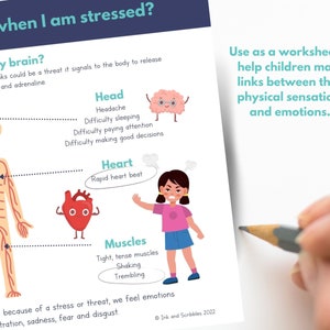 Stress Response Kids PRINTABLE | Fight Flight, Understand Stress ...