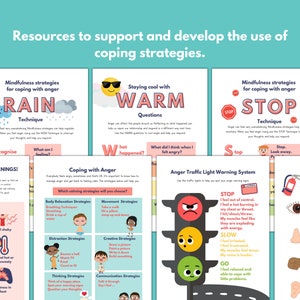 Anger Management for Kids PRINTABLE Bundle for Professional Use by ...