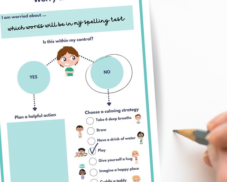 Kids Anxiety PRINTABLE Bundle Children's Worry - Etsy