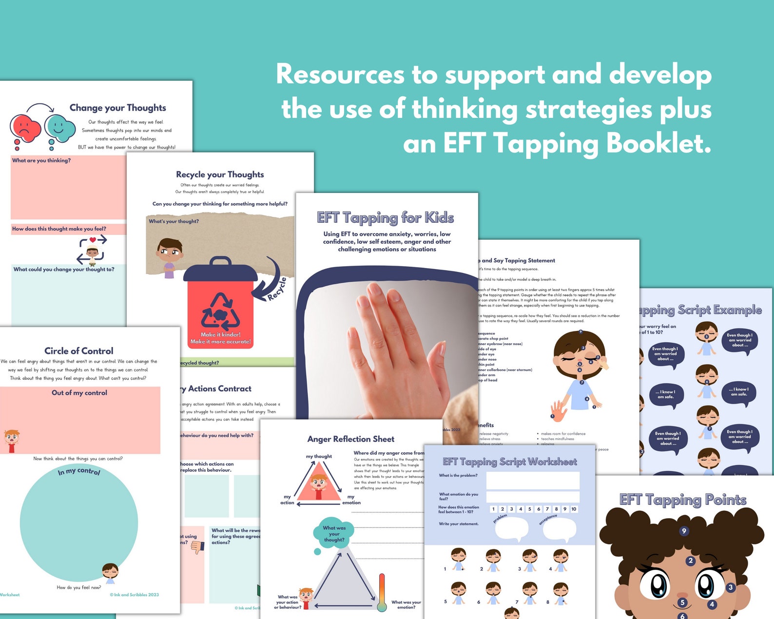 Anger Management for Kids PRINTABLE Bundle for Professional Use by ...