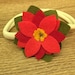Poinsettia Christmas Headband. Girls Christmas Headband. Poinsettia ...