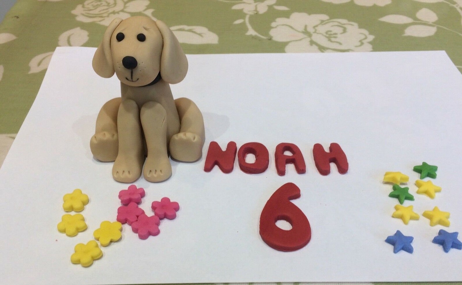 Handmade Labrador Dog Fondant Sugarpaste Edible Cake Topper Birthday ...