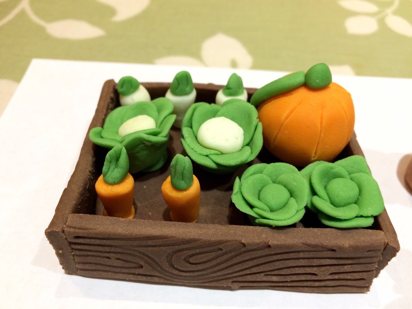 Handmade Edible Fondant Gardening Vegetable Allotment Cake Topper - Etsy UK