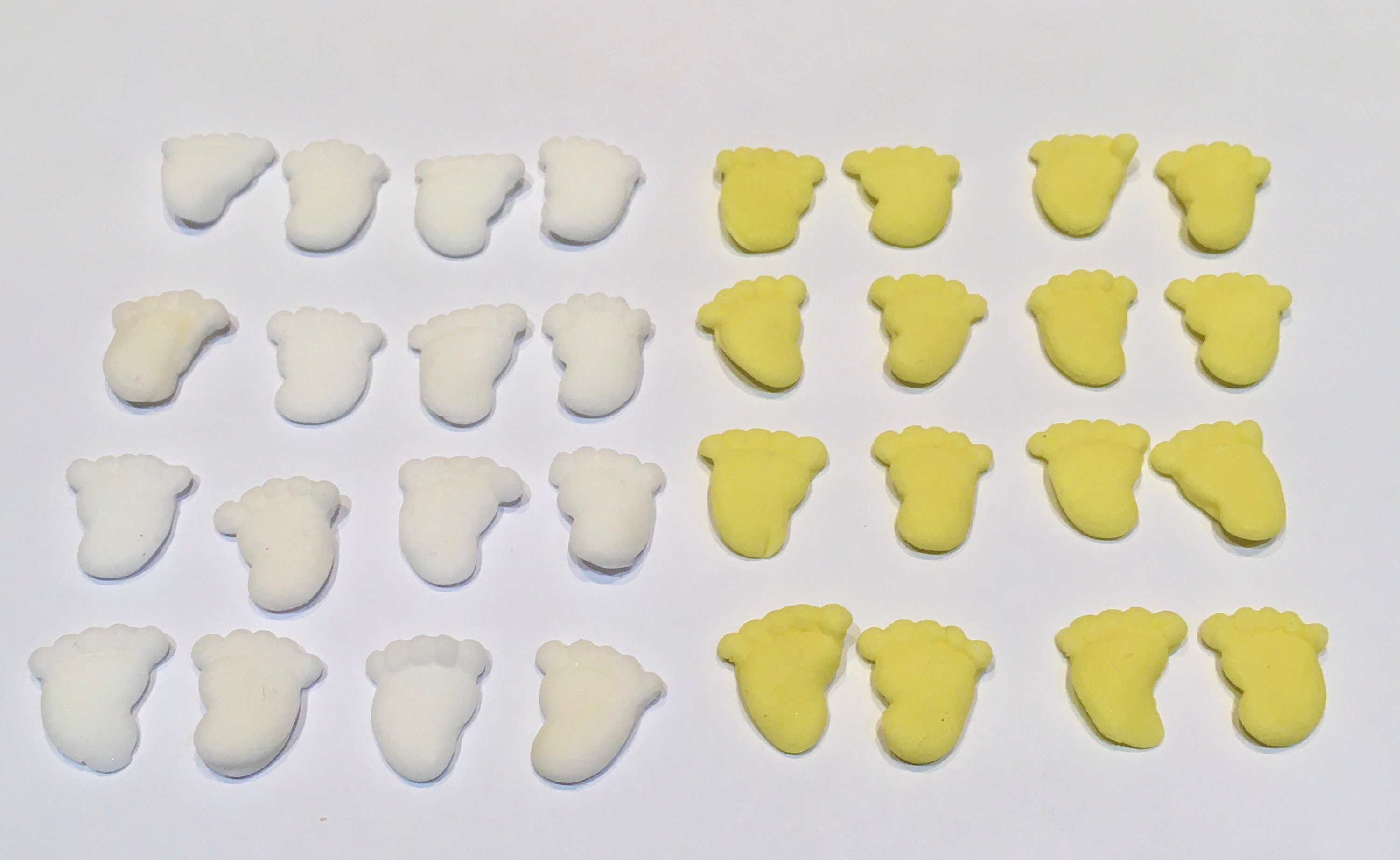 32 16 pairs edible baby feet handmade icing cake decorations - Etsy.de