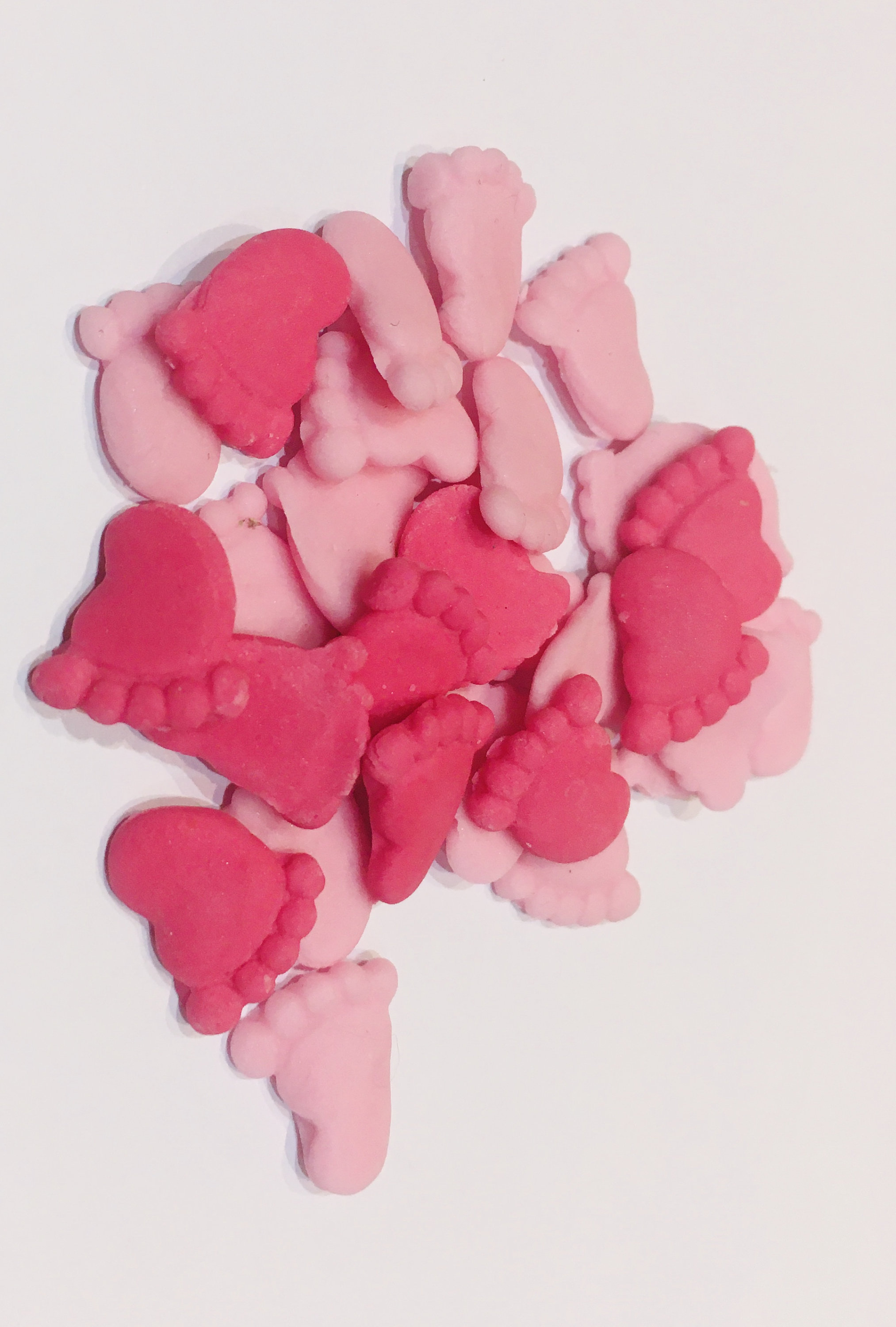 32 16 pairs edible baby feet handmade icing cake decorations | Etsy