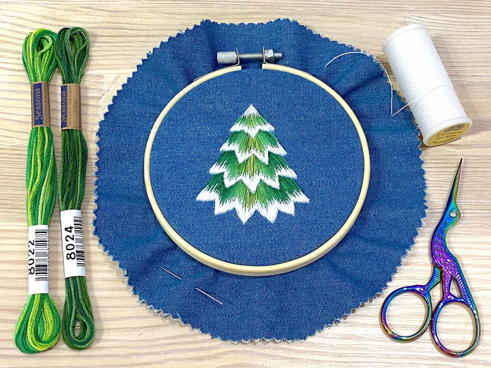 Christmas Tree Hand Embroidery Pattern PDF Digital - Etsy