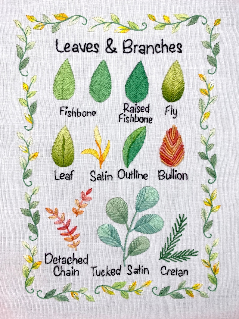 All 12 PDF Patterns for Hand Embroidery Samplers Guide Book + Complete ...