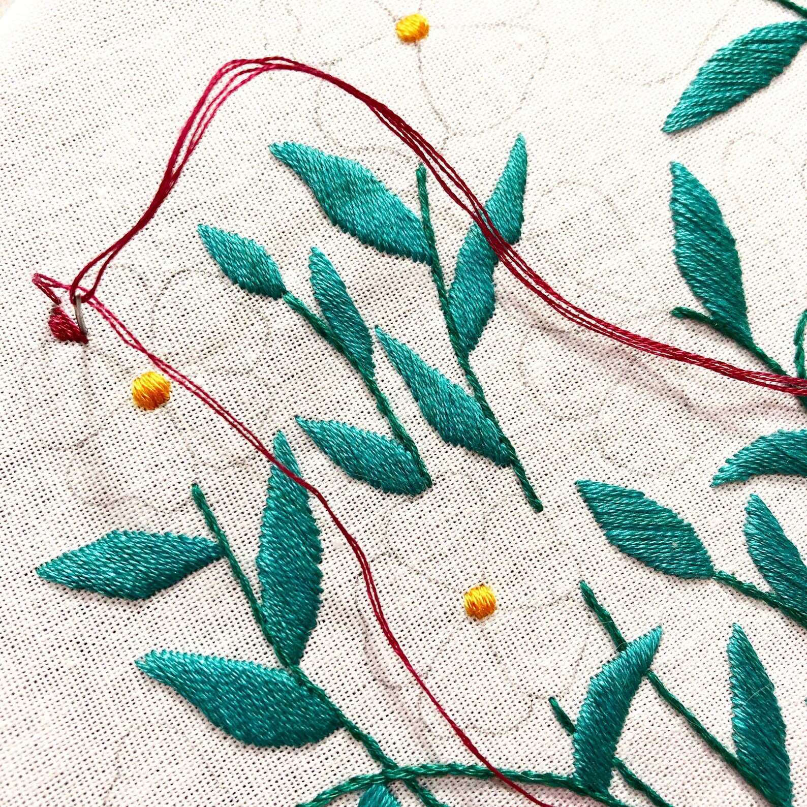 Red Peony Hand Embroidery Pattern Digital Download PDF | Etsy