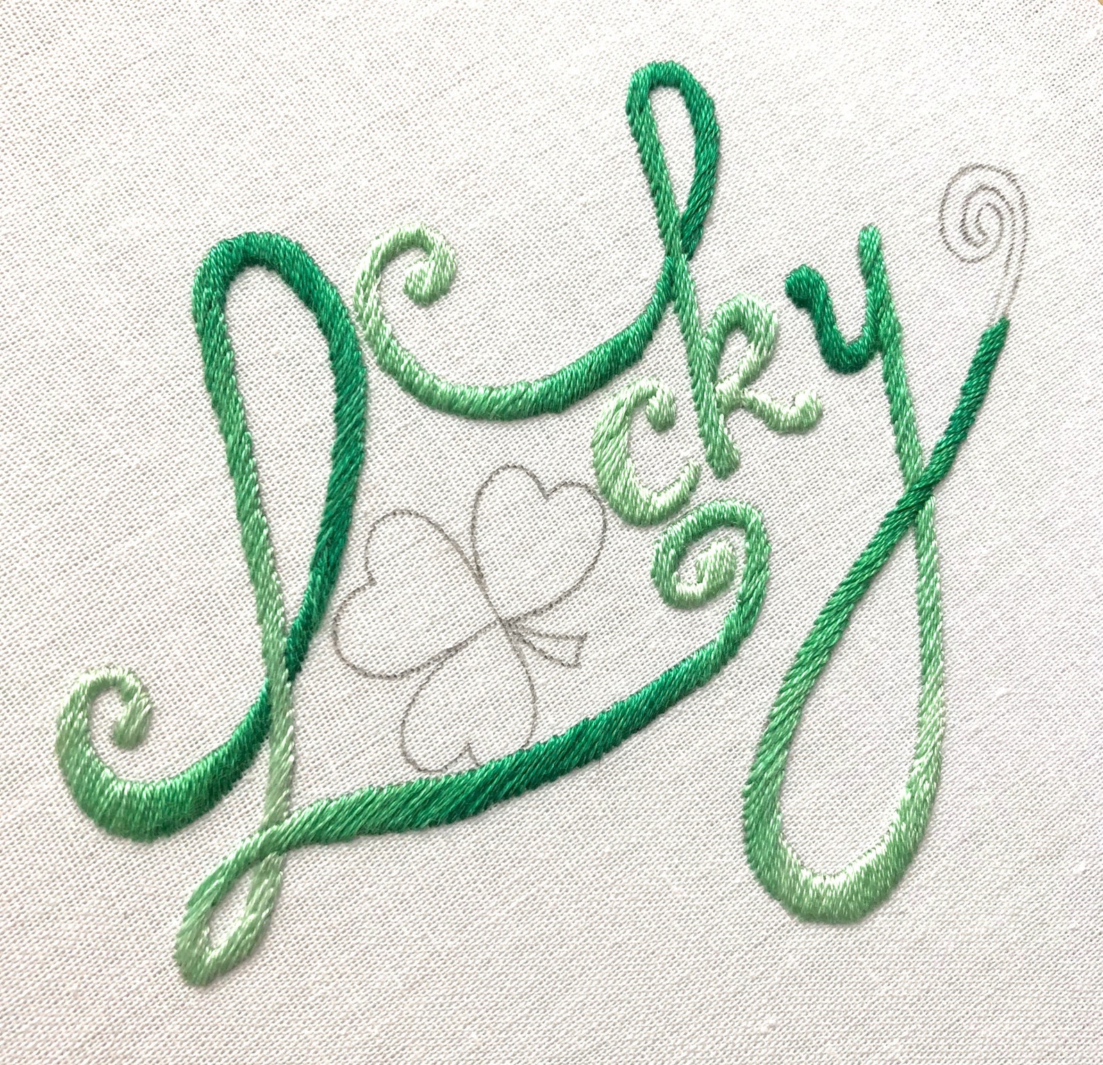 Lucky Hand Embroidery Pattern Digital Download PDF - Etsy
