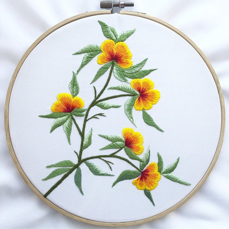 California Poppies Hand Embroidery Pattern | Digital Download PDF ...