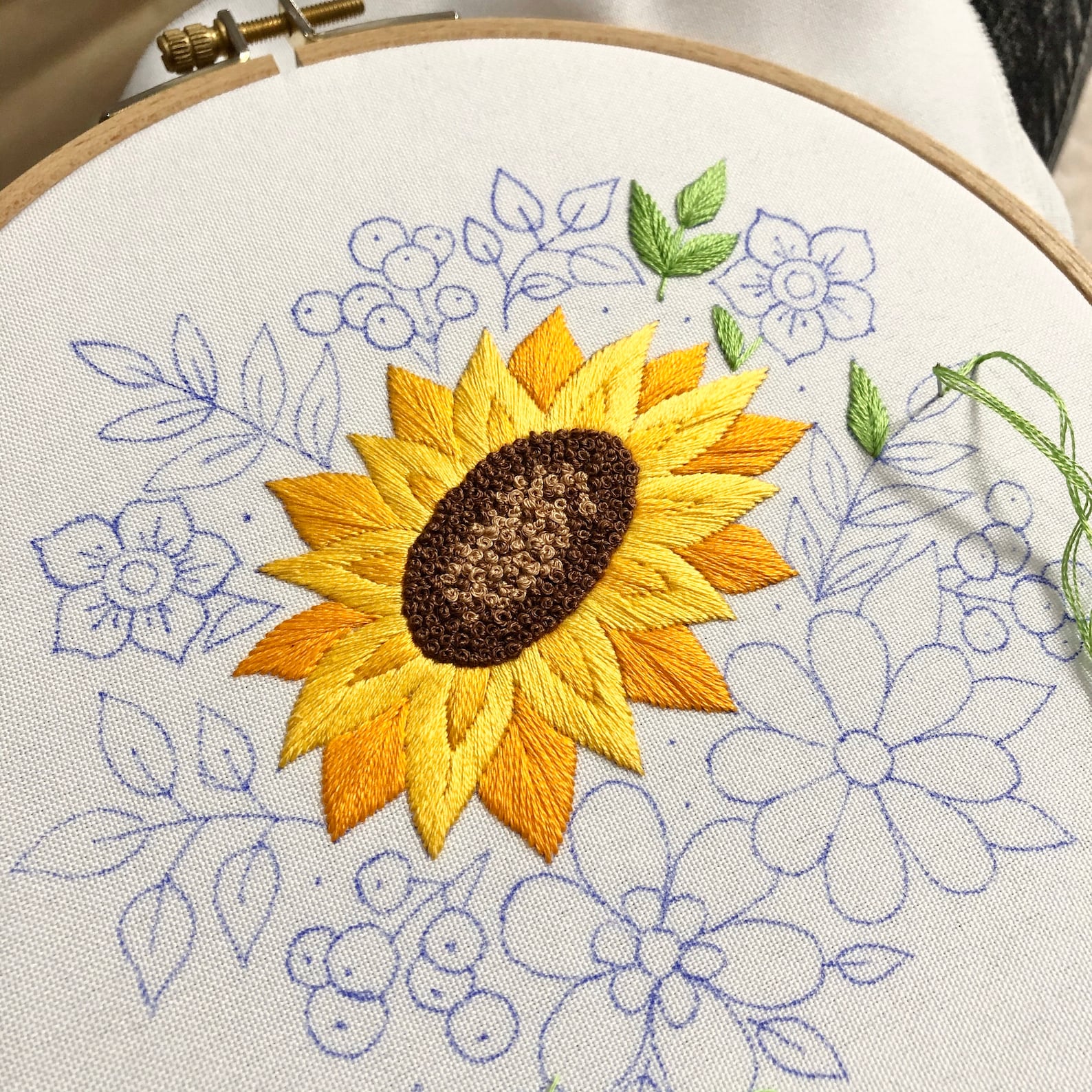 Sunflower Bouquet Hand Embroidery Pattern Digital Download | Etsy
