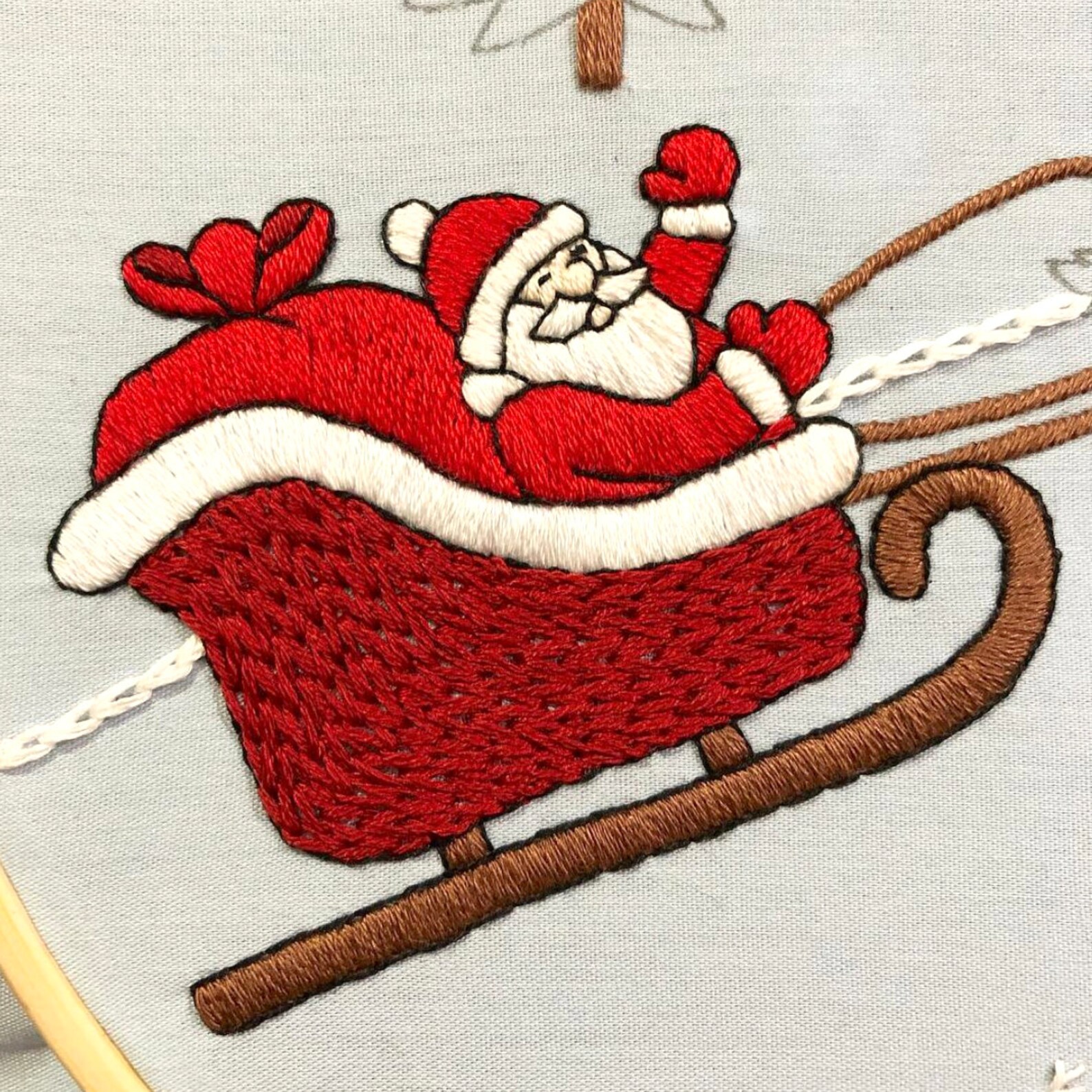 Christmas Bundle Santa Claus and Reindeers in the Winter - Etsy