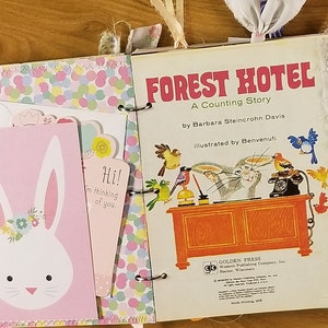 Bunny Junk Journal #5/easter Junk Journal/handmade Gift/ Little Golden ...
