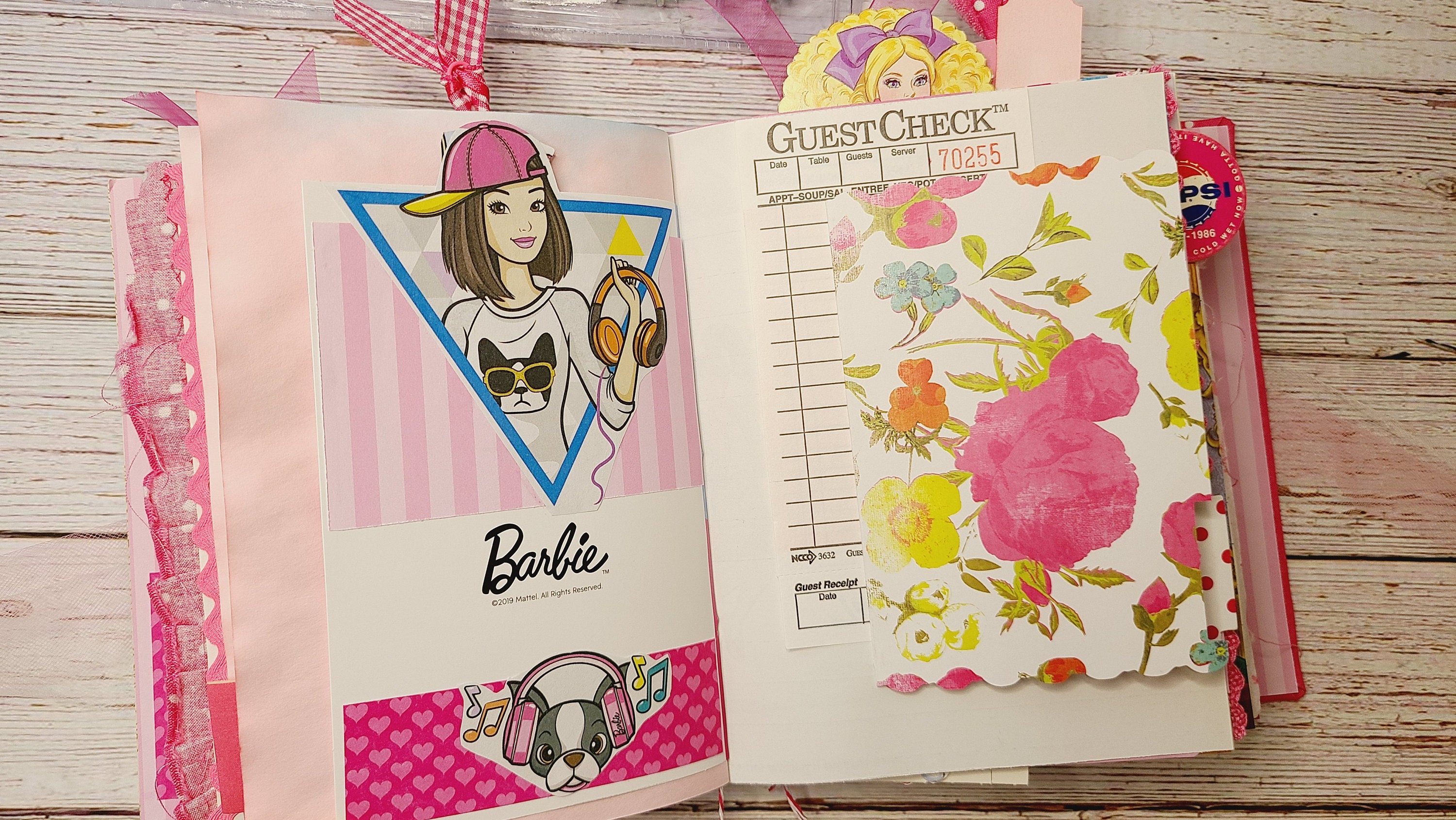 Barbie Junk Journal 1/barbie Swan Lake/handmade Gift/ Little Golden ...