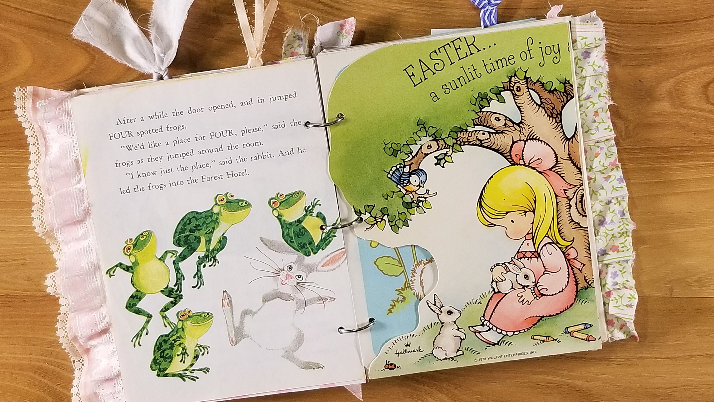 Bunny Junk Journal 5/easter Junk Journal/handmade Gift/ Little Golden ...