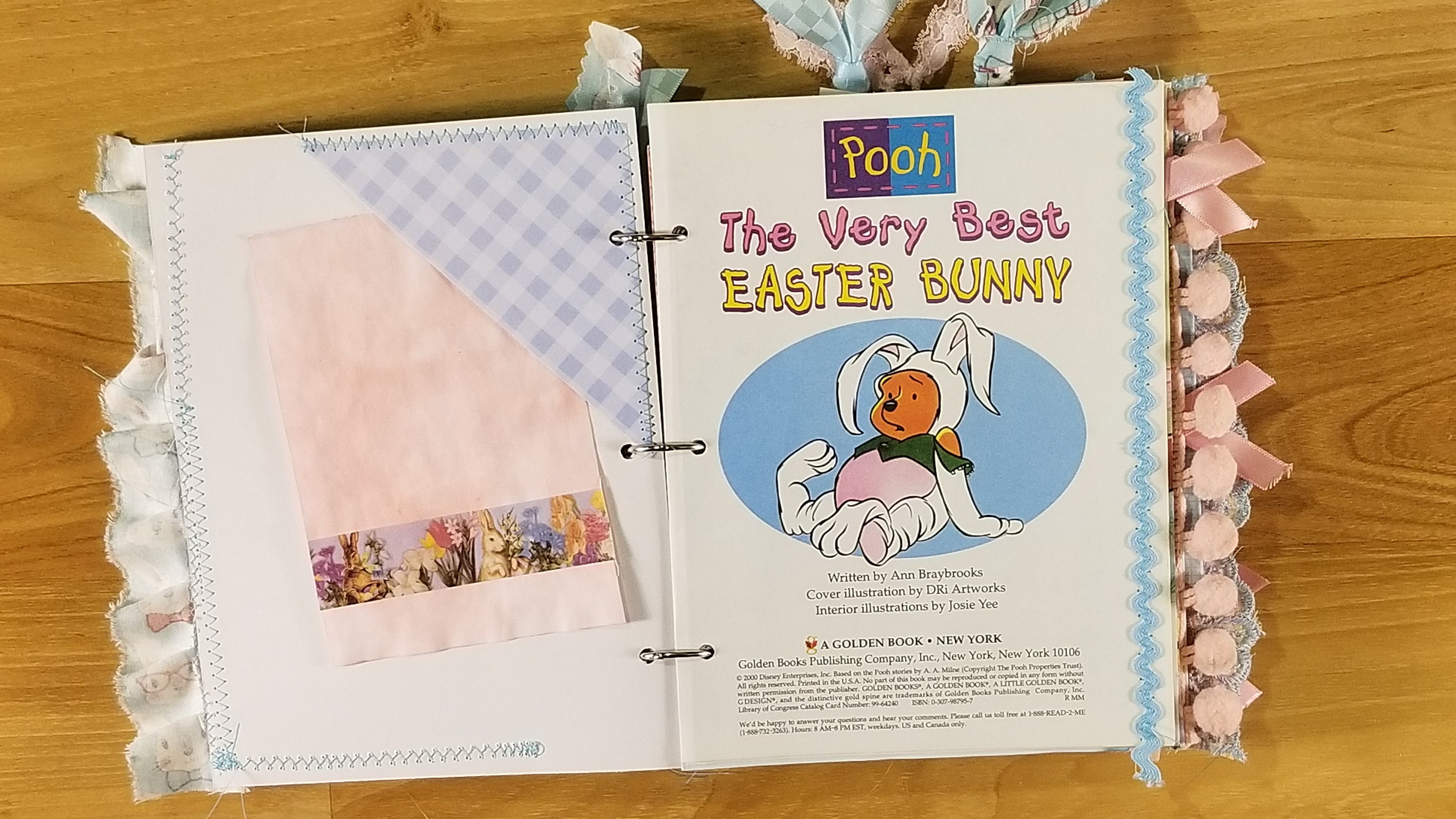 Bunny Junk Journal 3/easter Junk Journal/handmade Gift/ Little Golden ...