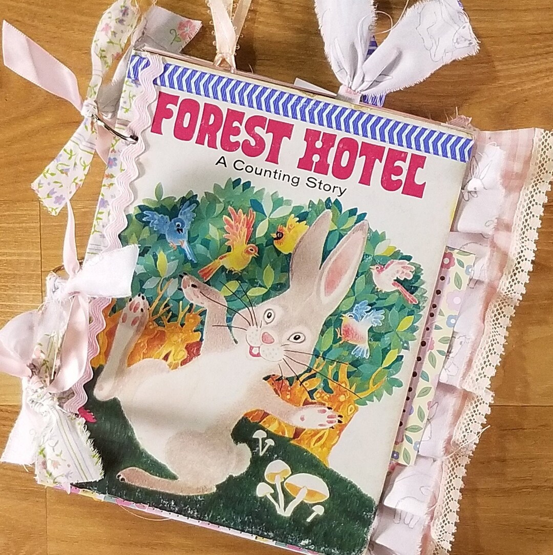 Bunny Junk Journal #5/easter Junk Journal/handmade Gift/ Little Golden ...