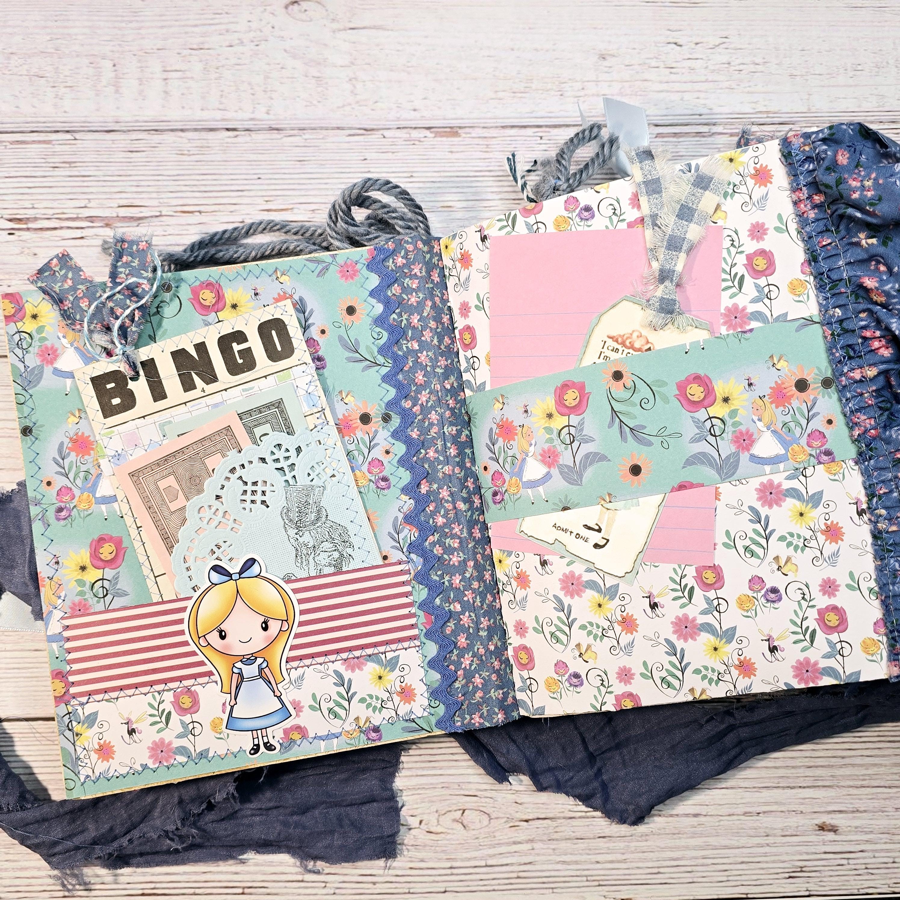 Alice in Wonderland Junk Journal: Handmade Little Golden Book Gift - Etsy