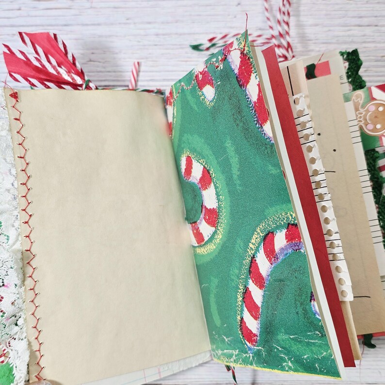 Gingerbread Man Christmas Junk Journal #2, Candy Box Theme - Etsy