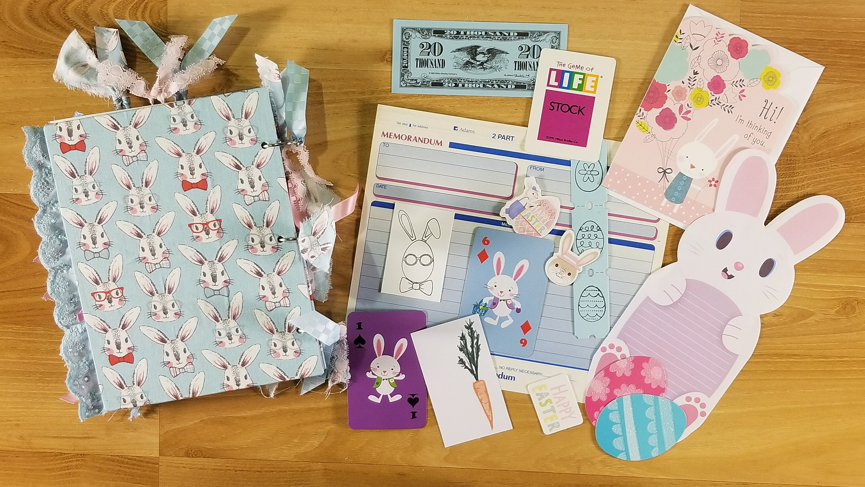 Bunny Junk Journal: Handmade Easter Gift, Little Golden Book - Etsy