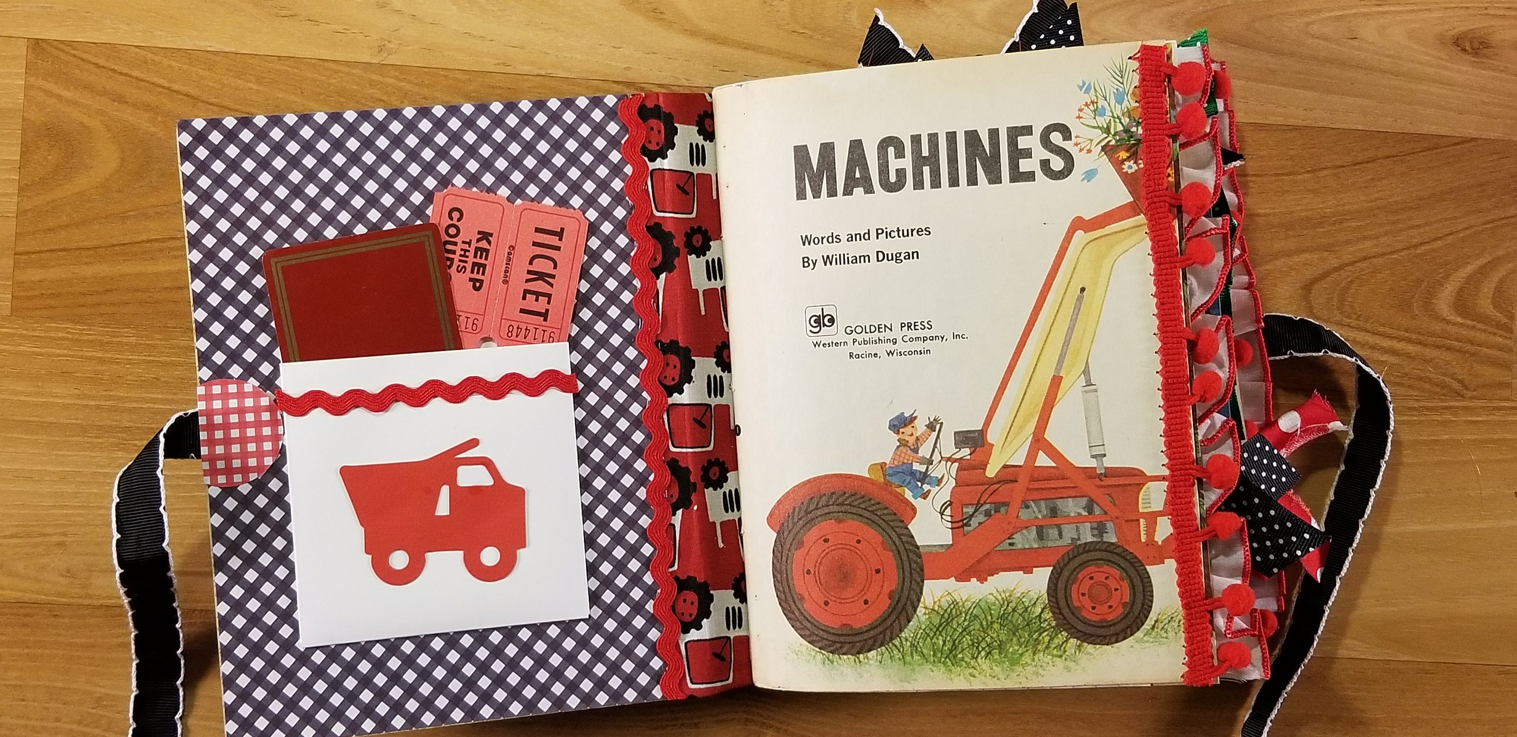 Machines Junk Journal/boy Junk Journal/handmade Gift/ Little Golden ...