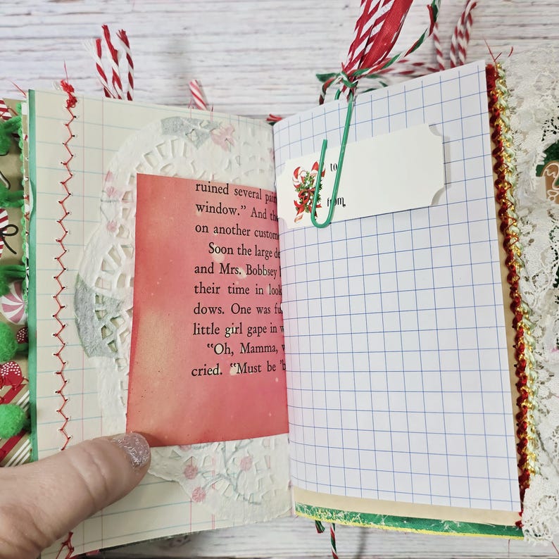 Gingerbread Man Christmas Junk Journal #2, Candy Box Theme - Etsy