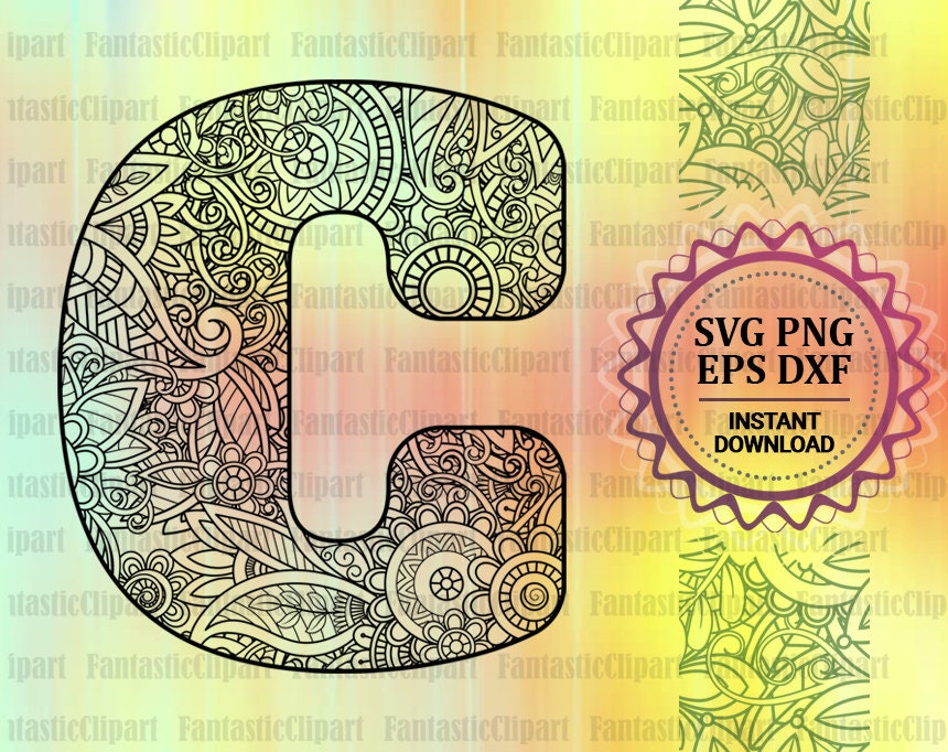 Letter C Svg Letter C Decor Alphabet Svg Files Alphabet | Etsy