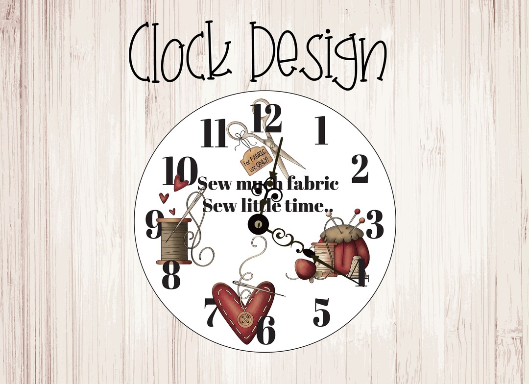 DIGITAL Download Only Clock Design-template-sublimation Design-png File ...