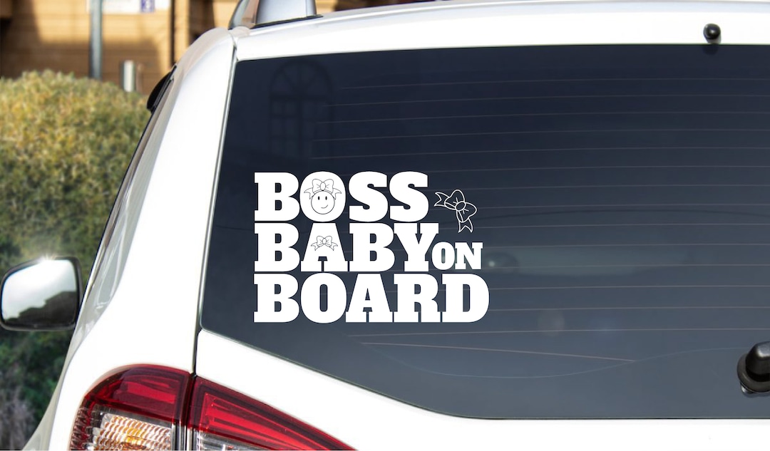 Boss Baby Girl Car Decal Automotive Decal Window Decal - Etsy