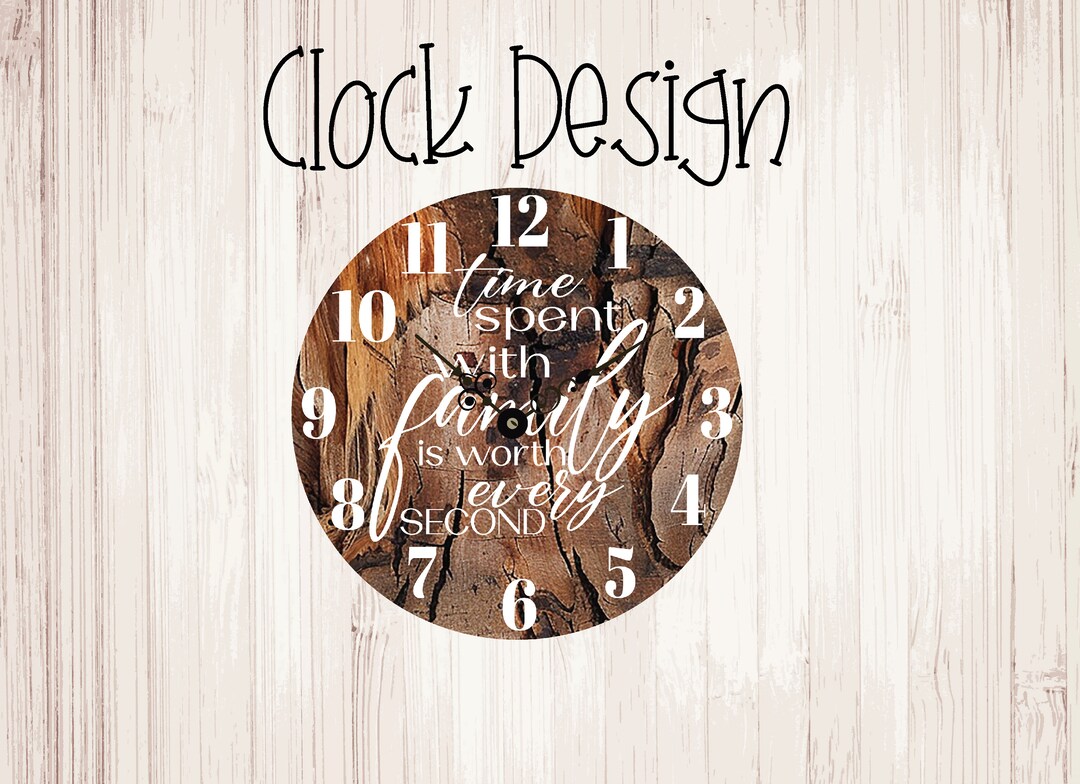 Time Spent With Family Digital Clock Design - Etsy