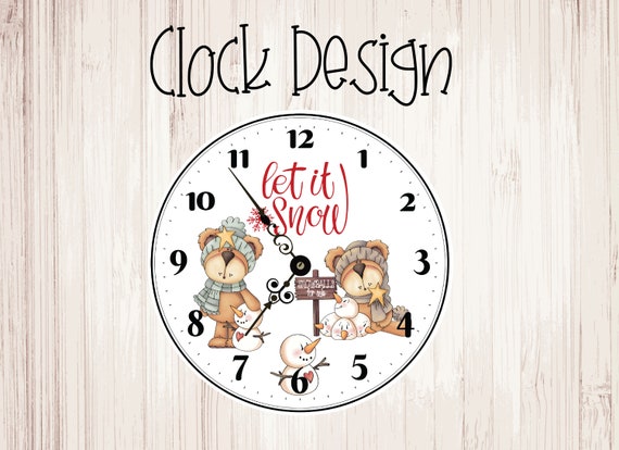 DIGITAL Download Only Clock Design-template-sublimation - Etsy