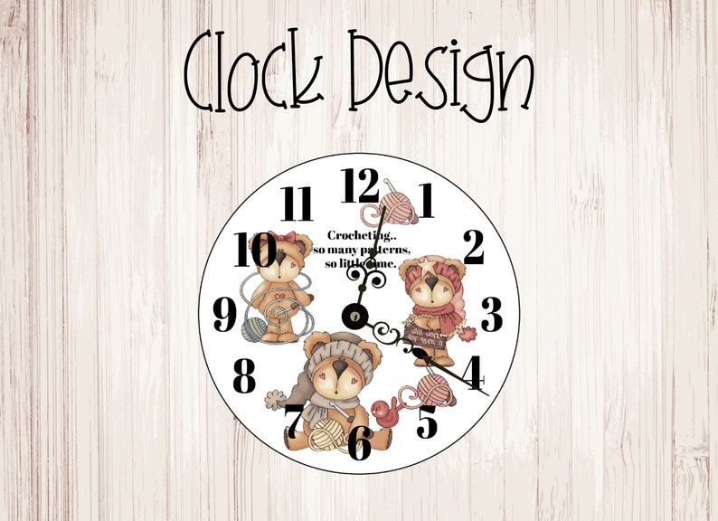 DIGITAL Download Only Clock Design-template-sublimation - Etsy