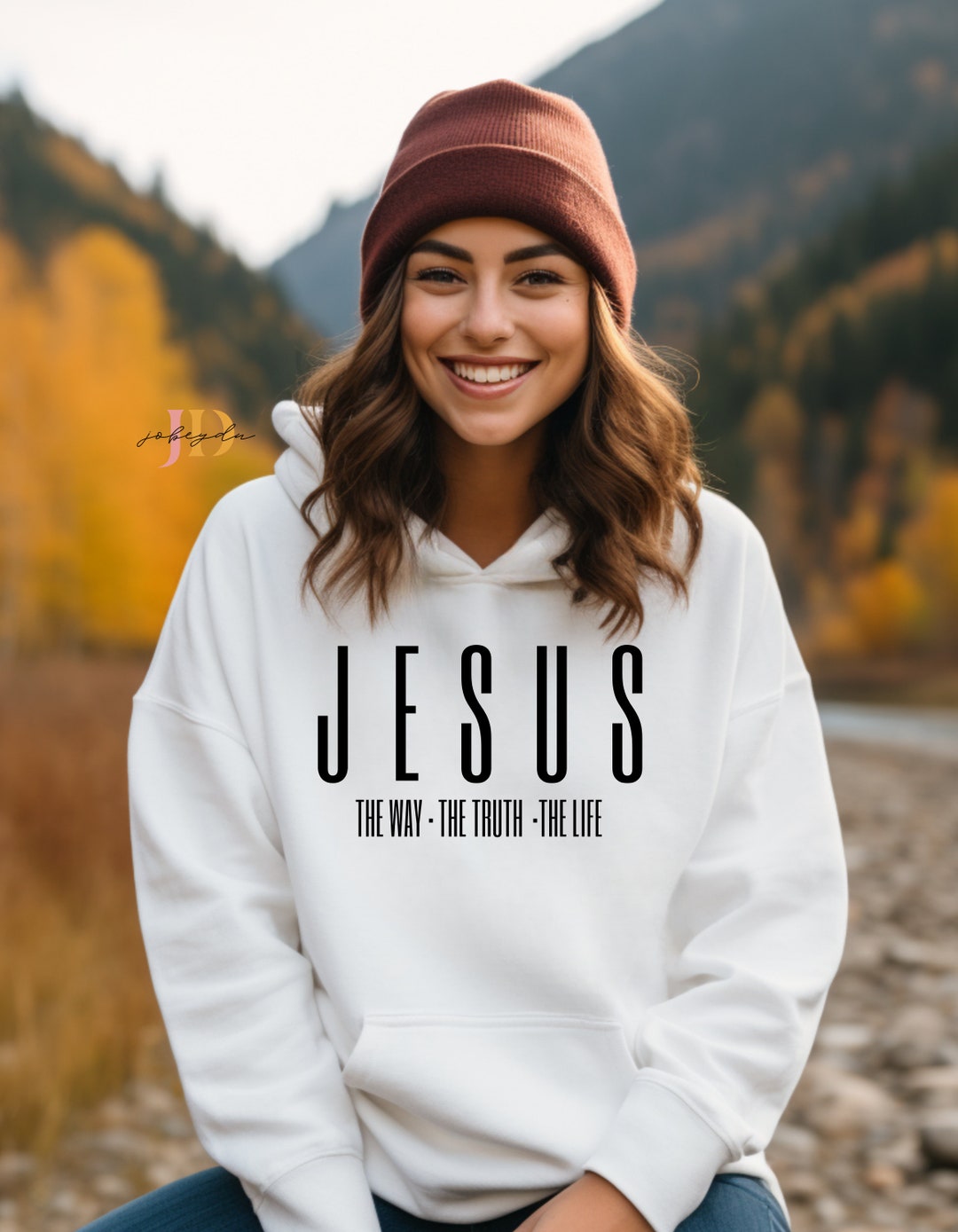Jesus Hoodie, the Way the Truth the Life, Christian Quote, Christian ...