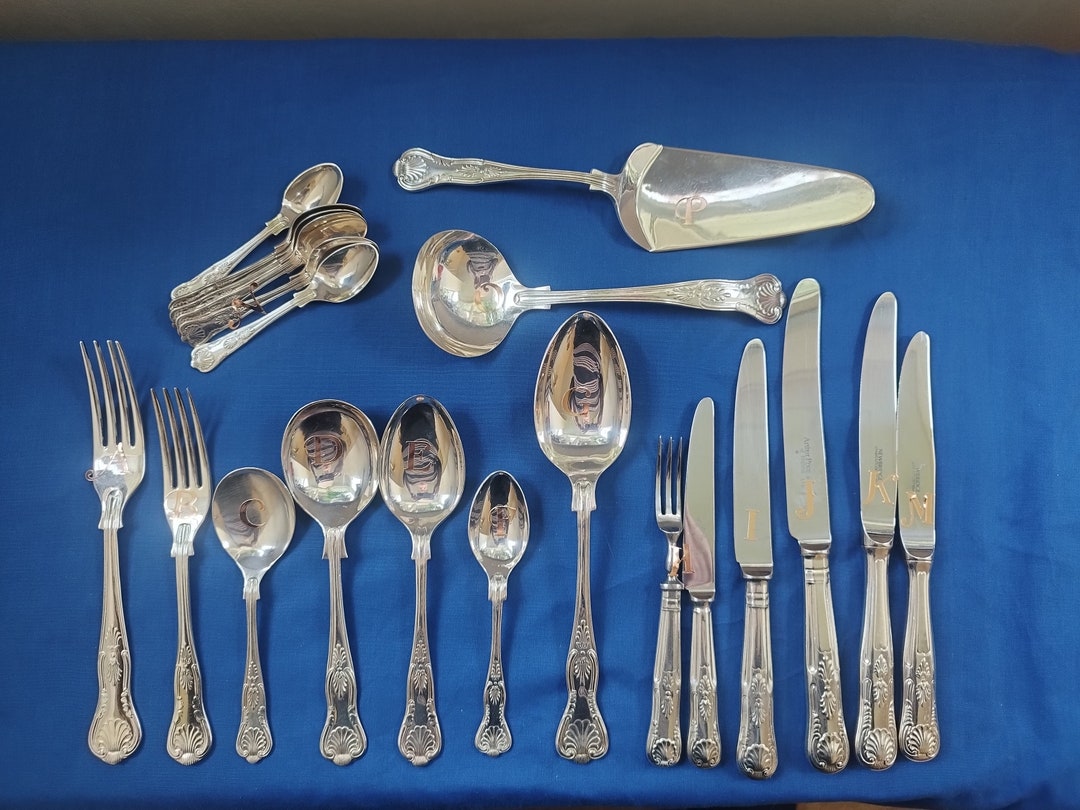 Vintage Silver Plated Kings Pattern Flatware Priced per Item. Please ...