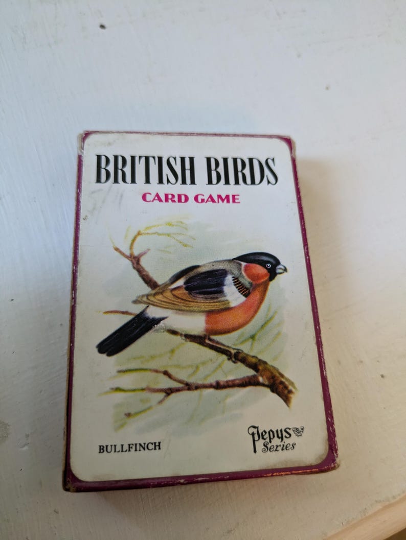 Vintage British Birds Card Game - Etsy