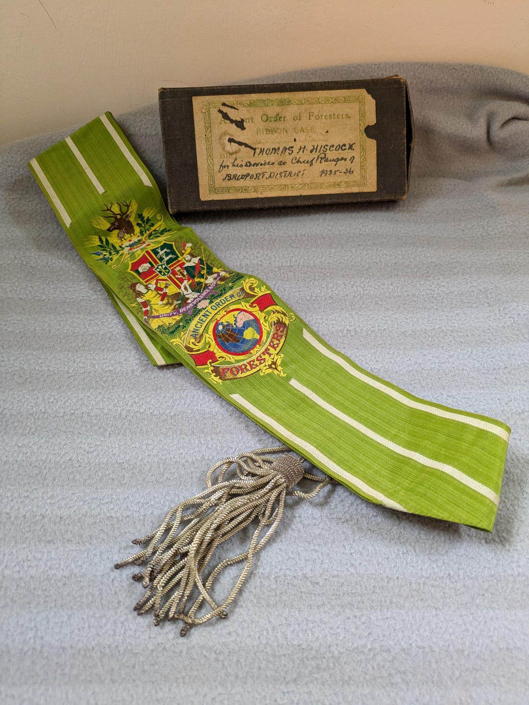 Ancient Order of Forresters Sash in Original Ribbon Case - Etsy