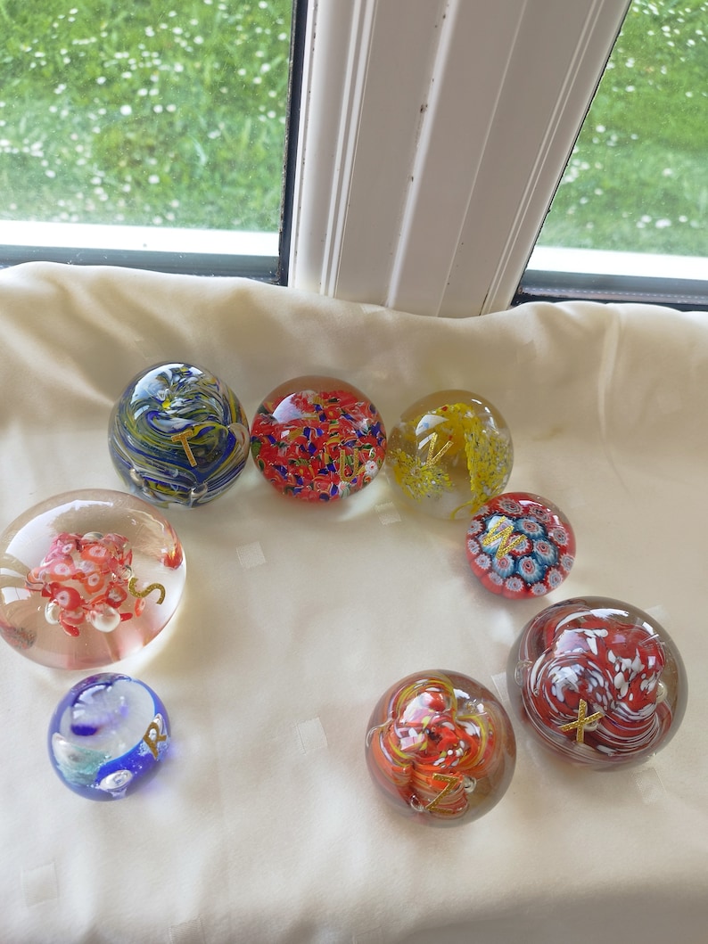 Vintage Glass Paperweights Priced per Item - Etsy