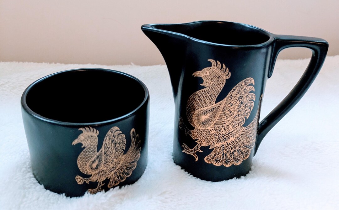 Vintage Portmeirion Phoenix Sugar Bowl & Milk Jug Designed by John ...