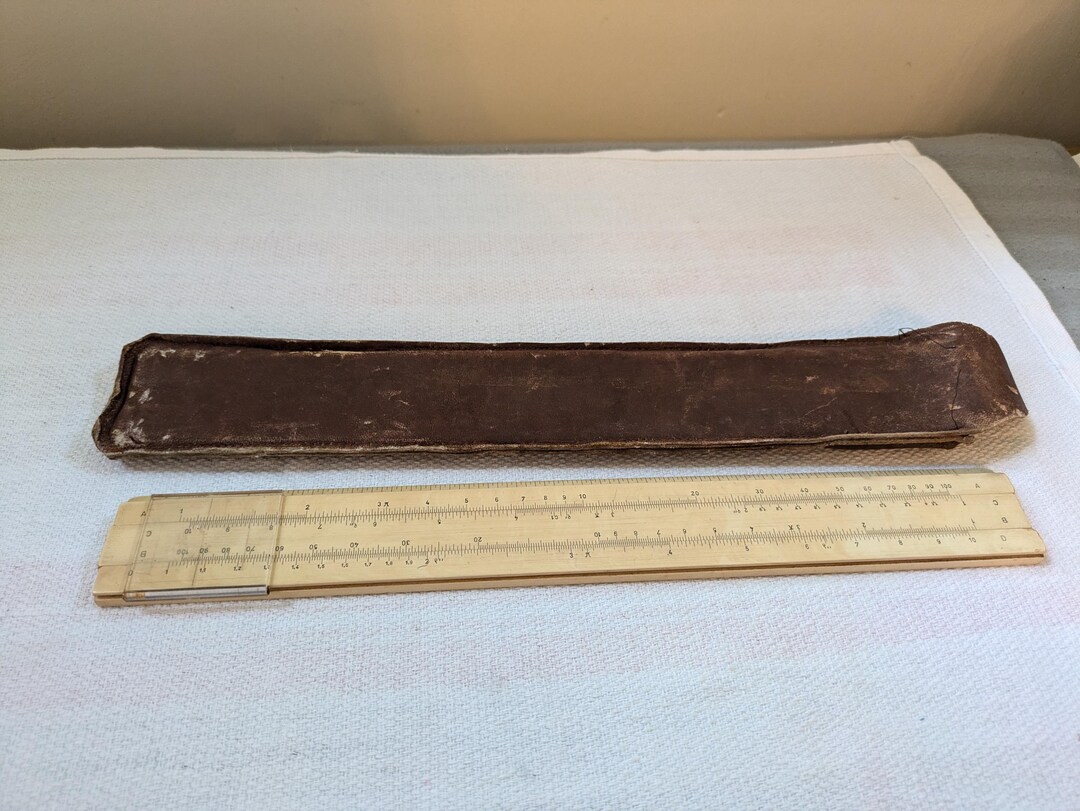 Vintage Counting Ruler With Original Leather Case - Etsy