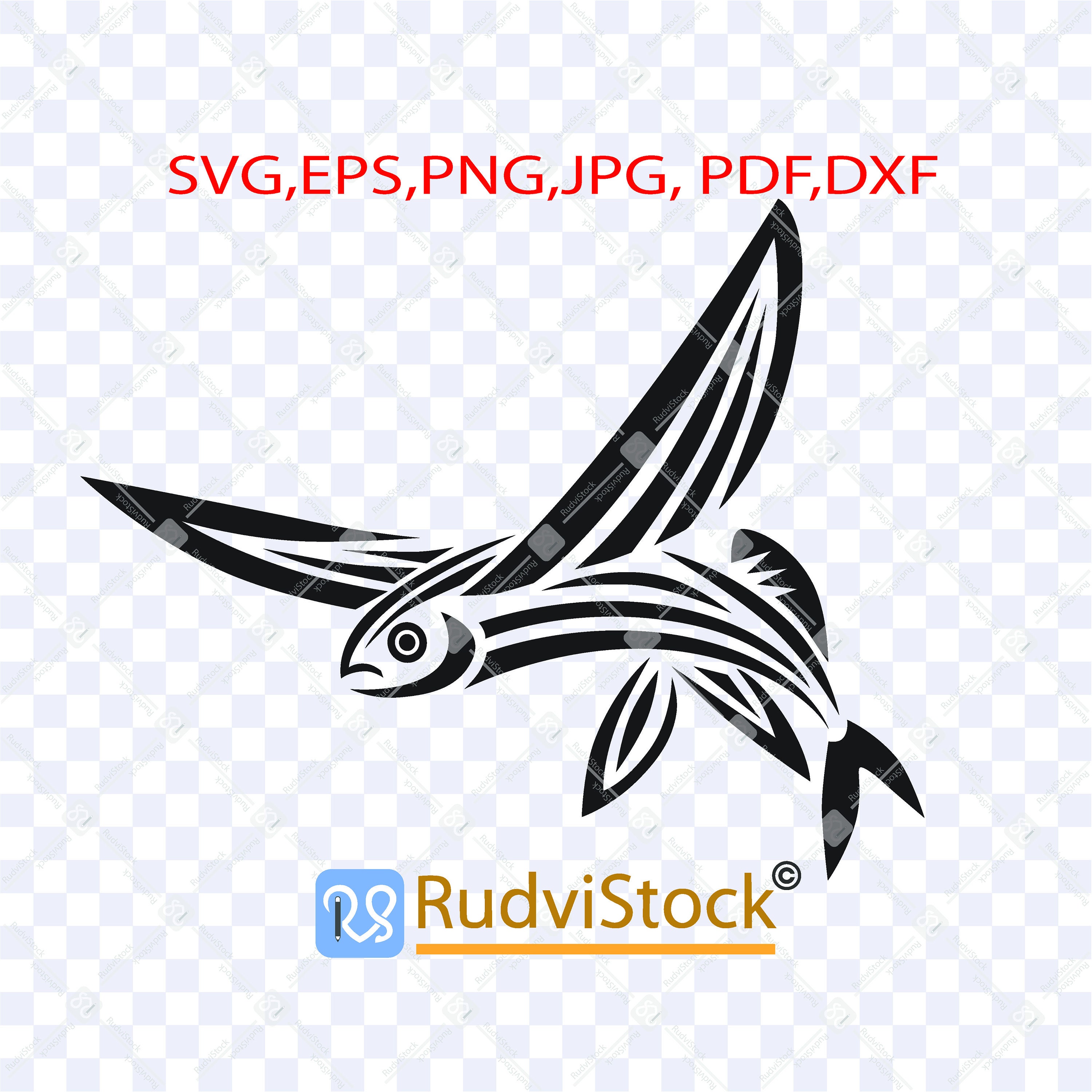 Fly Fish Tribal Svg Design Tribal Svg Fly Fish Svg Svg Cut | Etsy