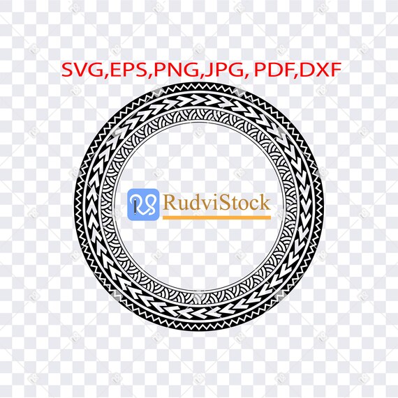 Polynesian Circle Svg Polynesian Circle Border Svg Circle Frame Svg ...
