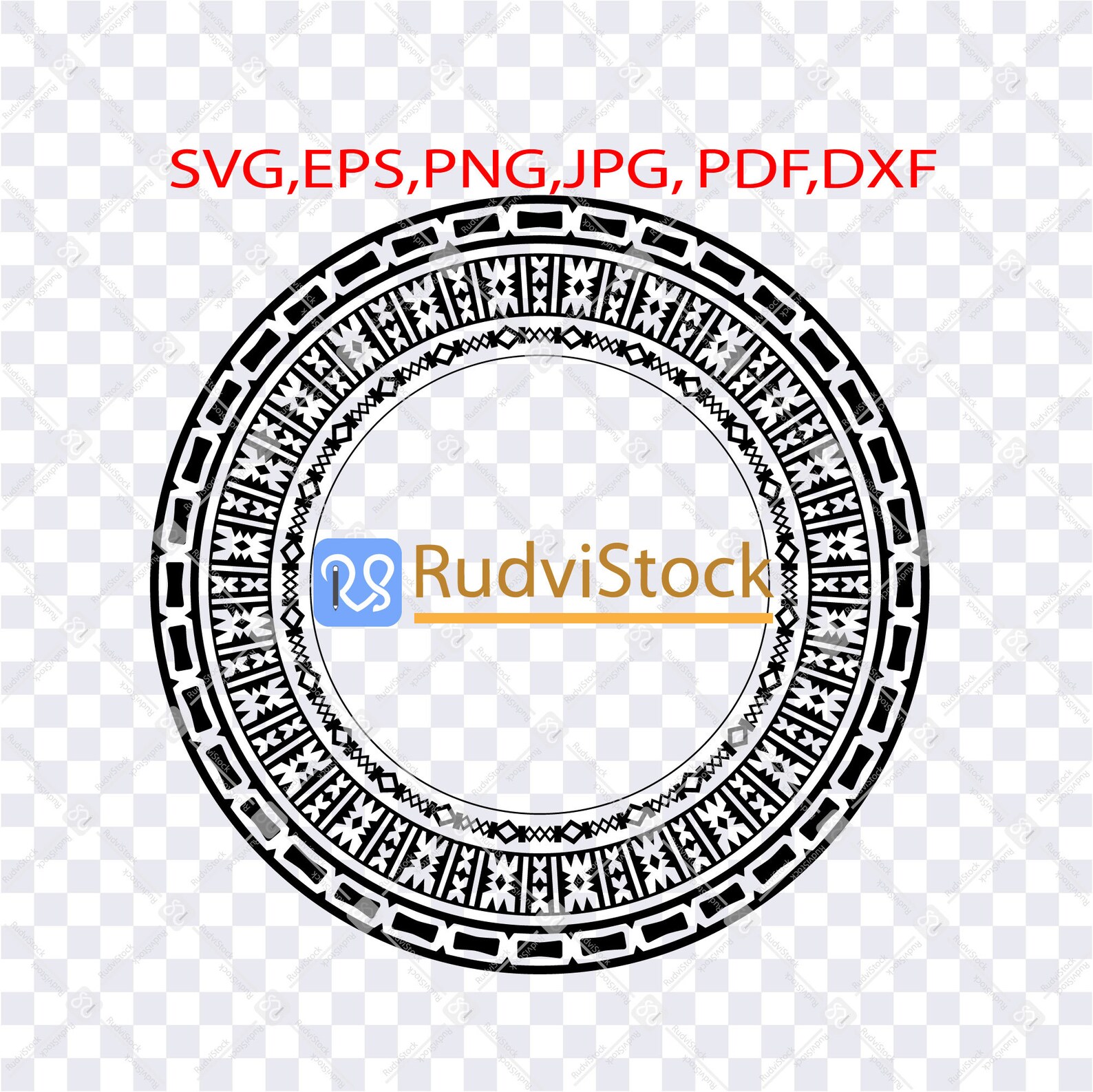 Polynesian Svg Fijian Circle Design Fijian Pattern Svg File | Etsy