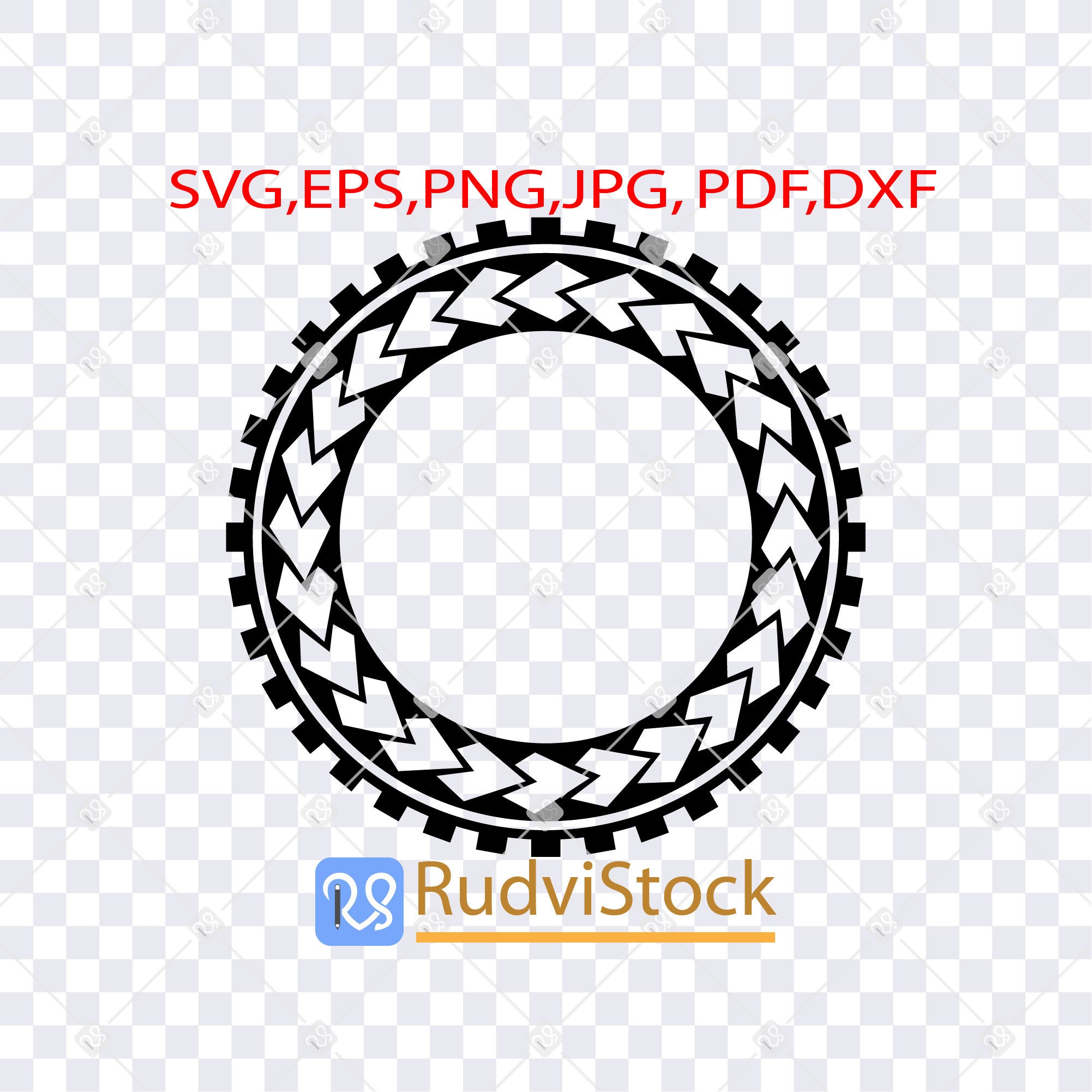 Circle Frame Svg Polynesian Svg Digital Downloads. Circle Svg Circular ...