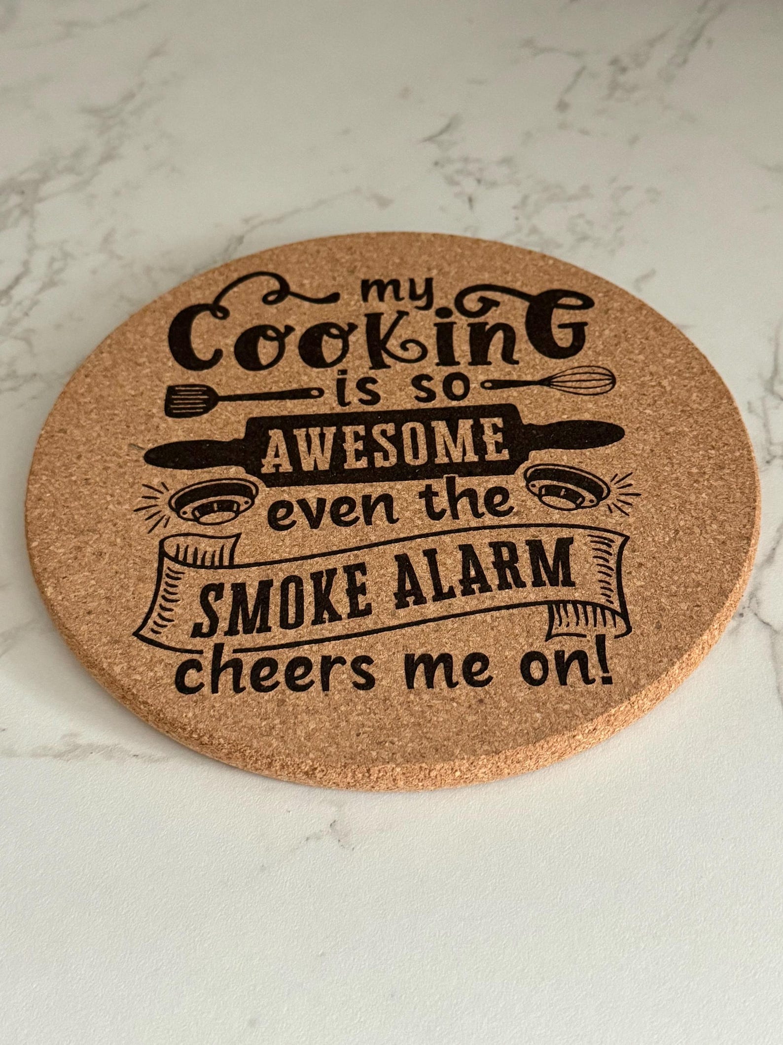 Funny Kitchen Trivet - Hot Plate - Cork Trivet - Dinner Accessories ...