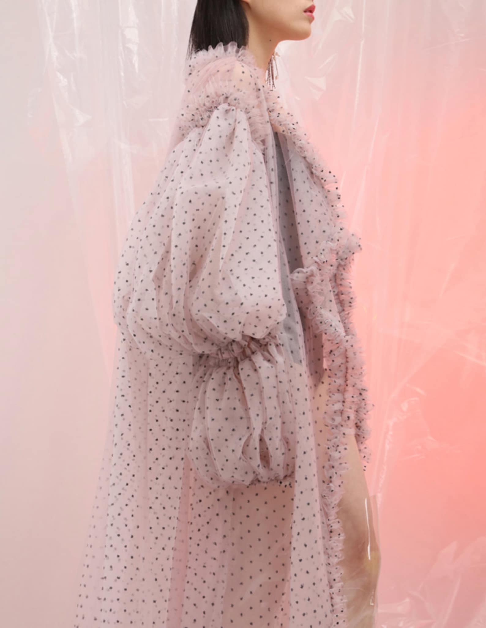 Sheer Robe Long Jacket Ruffle Dress Loose Transparent - Etsy Australia